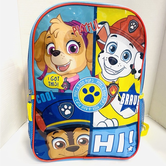 Nickelodeon | Accessories | Paw Patrol Backpack Chase Skye And Marshall ...